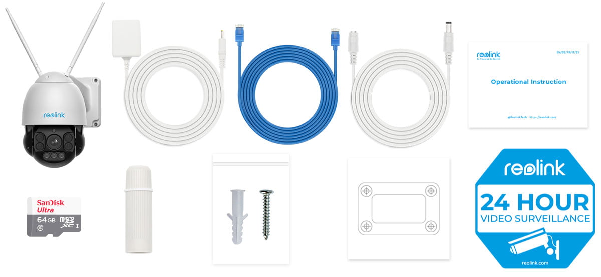 Reolink RLC-523WA PTZ Camera 5mp - 12v WiFi - Stemar Shop
