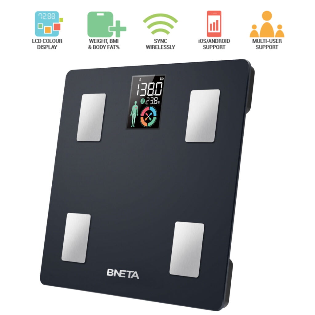 BNETA Colour LCD Smart Body Scale CS20M - Stemar Shop
